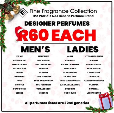 Fine Fragrance Collection Designer Perfumes