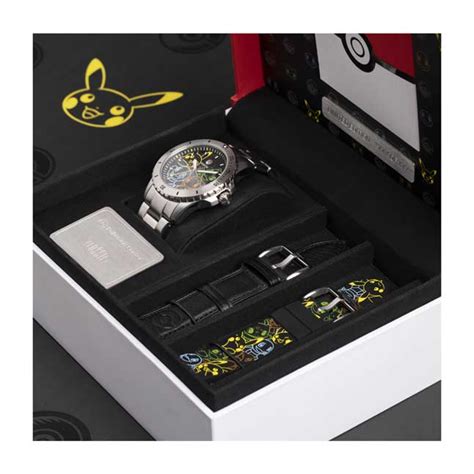 Pokémon Center × Fossil Kanto First Partners Stainless Steel Watch Box