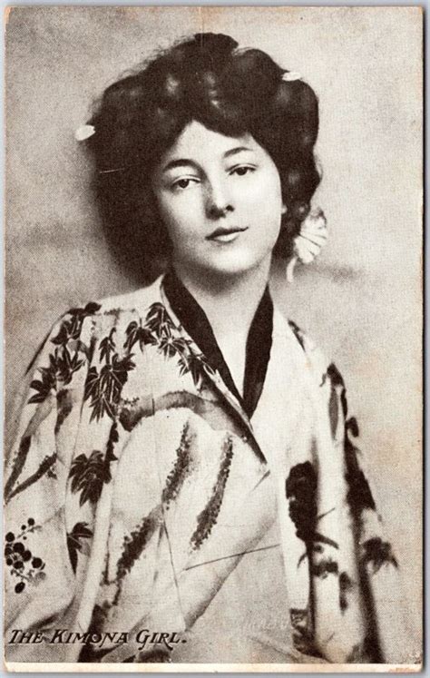 The Kimona Girl Wearing Traditional Costume Postcard Other Unsorted