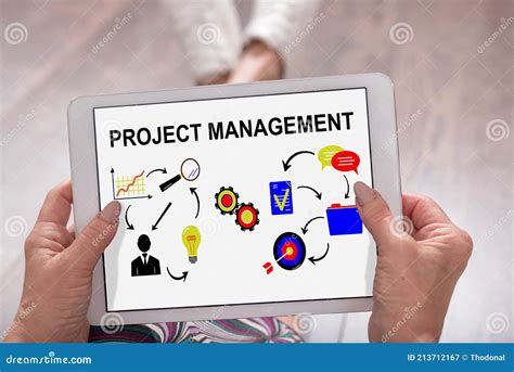 Project Management Concept On A Tablet Stock Image Image Of Creative