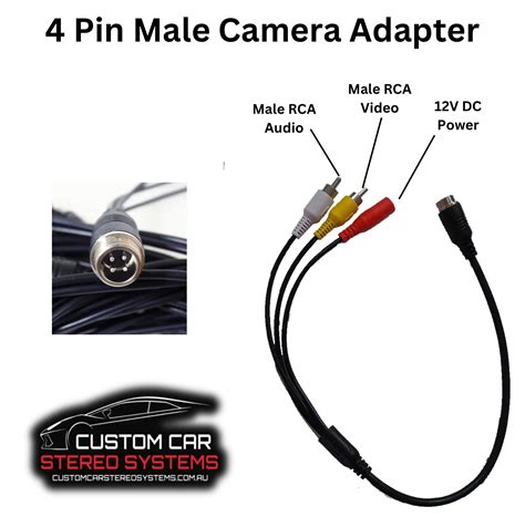 4 Pin Male Camera Adapter With Audio Suits Safety Dave And Other Cam