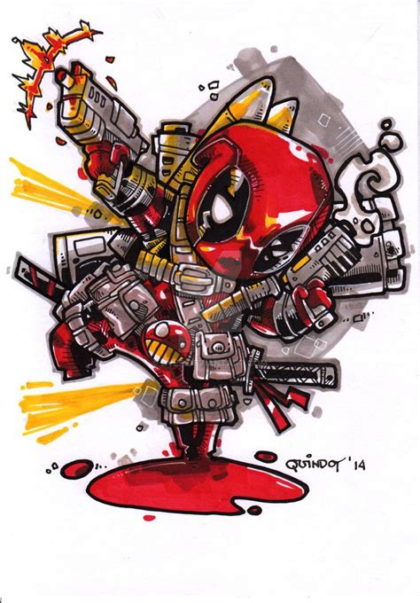 Deadpool Chibi By Dve6 Deadpool Chibi Chibi Marvel Deadpool Art