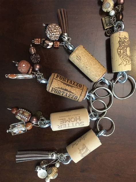Vin Cork Trousseau Livraison Gratuite Etsy Wine Cork Jewelry Cork