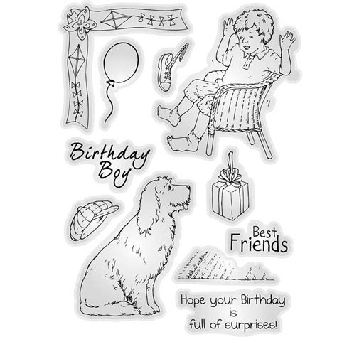 Tier Junge Mädchen Klar Silikon Stempel Transparen Grandado