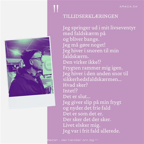 TillidserklÆringen Araca® Det Handler Om Dig™