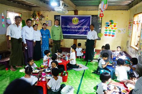 ဘိုကလေးမြို့နယ်တွင် ကျောင်းတွင်းအာဟာရကျွေးမွေးခြင်း အစီအစဉ် စတင်ဆောင်ရ