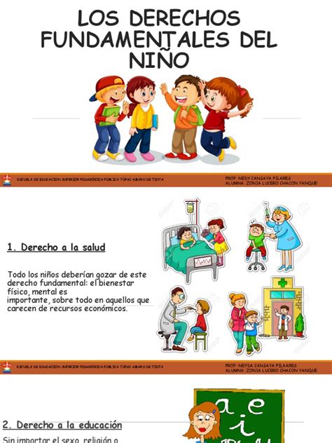 Los Derechos Fundamentales Del Niño Pdf Educación Más Alta Justicia