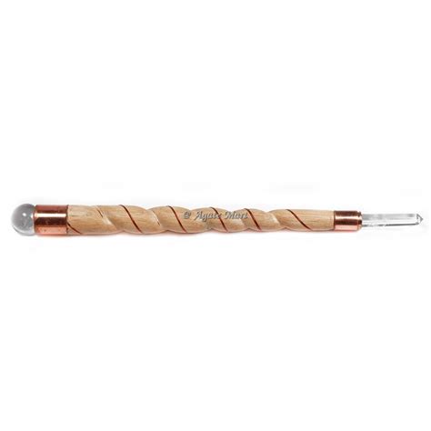 Agate Mart Order Online For Spiral Wooden Healing Wand