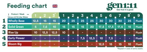 Voedingsschema Kweekschema Voor Beste Het Resultaat