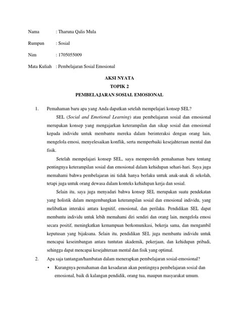 Aksi Nyata Topik 2 Pse Pdf