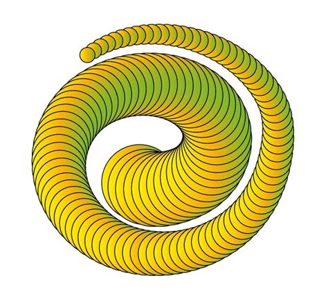 La Espiral La Forma Dinámica De Las Líneas Paralelas Crea La Ilusión De