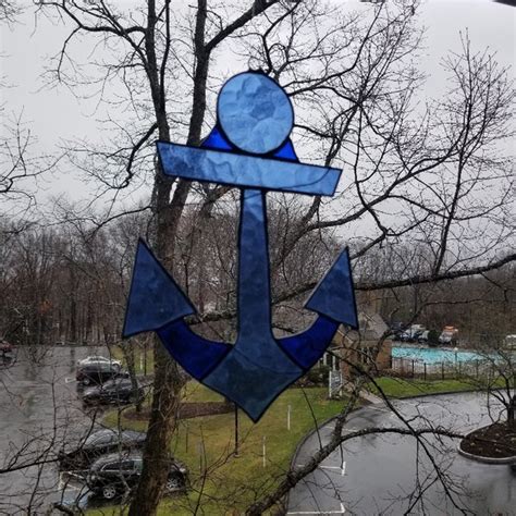 Anchor Stained Glass Pattern Etsy