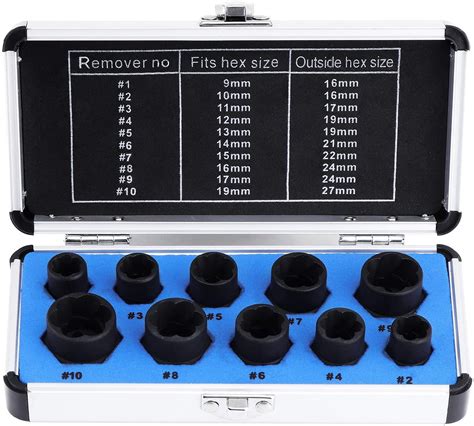 Extractor Socket Set For Damaged Bolts Nut Extractor Socket Included