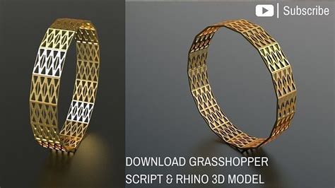 Grasshopper Jewelry Design Grasshopper Script And Rhino Model 3d Model