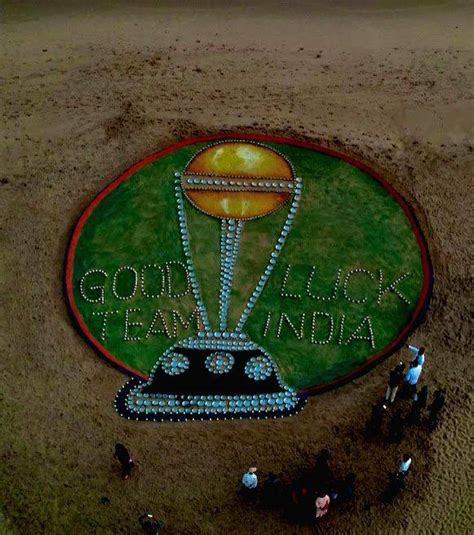 Sand Artist Sudarsan Pattnaik Wishes Team India Best Of Luck With