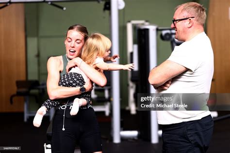Keely Hodgkinson Hugs Arabella The Daughter Of Her Coach Trevor News
