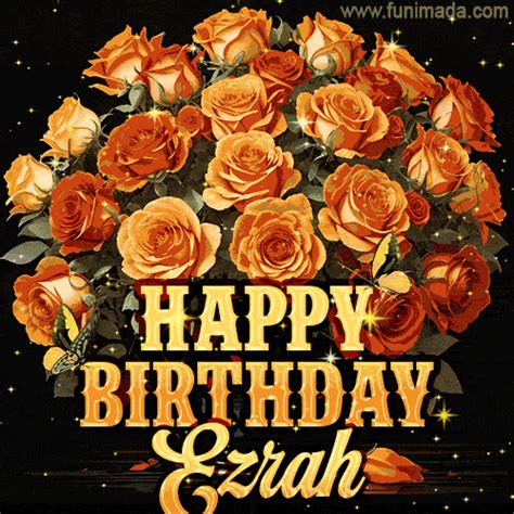 Beautiful Orange Roses Birthday  For Ezrah Download On