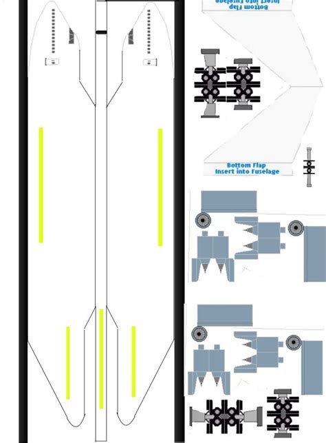 Boeing 747 Dreamlifter Paper Model Template Cardboard 747 Born Loser