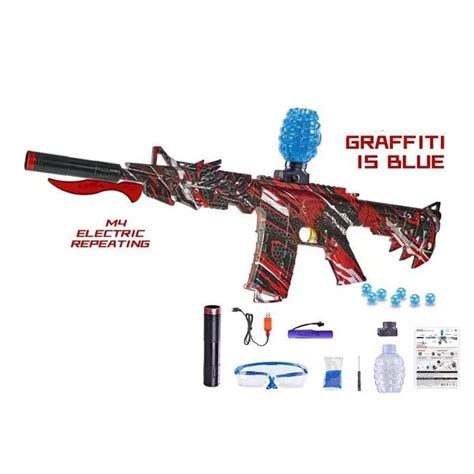 Pusca Automata M4 Cu Mini Gel Si Accesorii Pentru Copii G950c Electrica Rosu Emag Ro