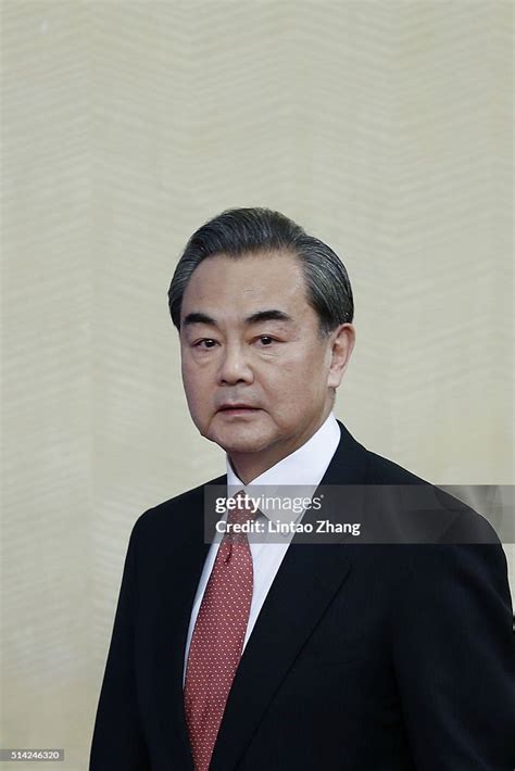 Chinas Foreign Minister Wang Yi Attends A Press Conference During