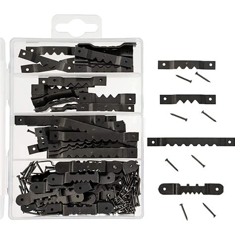 100 Count Metal Sawtooth Picture Frame Hangers With 200 Nails 4