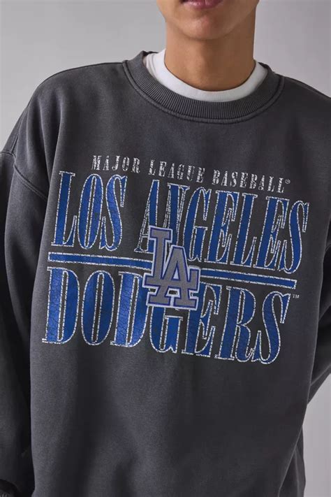 Mitchell And Ness Mlb Los Angeles Dodgers Downtown Graphic Crew Neck