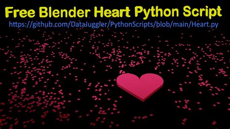 Free Blender Heart Creator Python Script Youtube