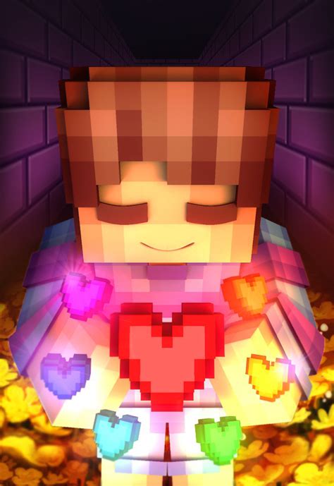 Artstation Minecraft Wallpaper Frisk Undertale