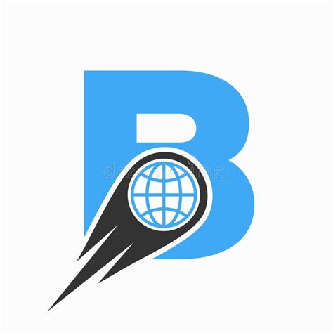 Letter B Logo Concept With Global World Icon Template Stock Vector Illustration Of Vector