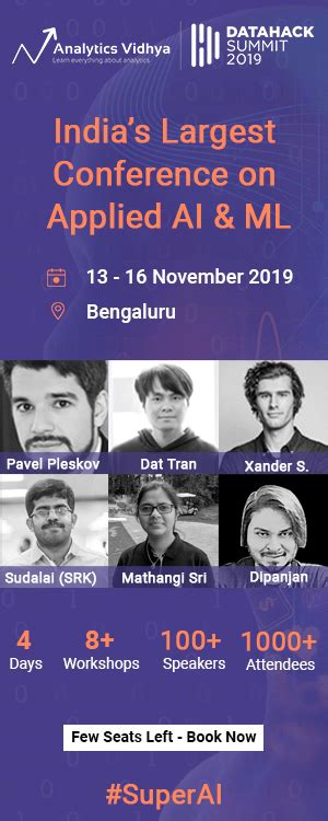 Reinforcement Learning Sessions At Datahack Summit 2019