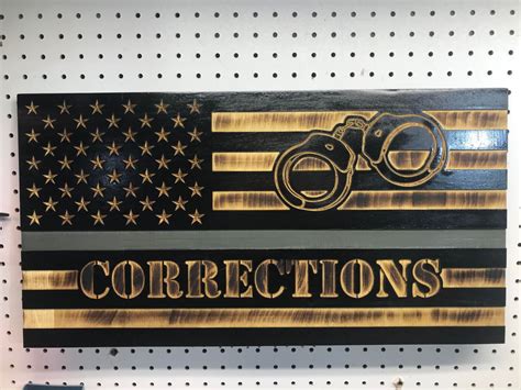 Corrections Thin Line Flag
