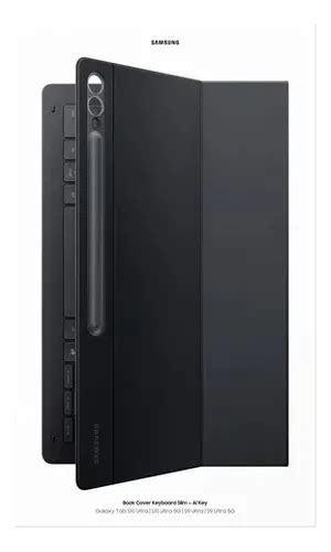 Capa De Teclado Para Samsung Galaxy Tab S10 Fe Plus Preto