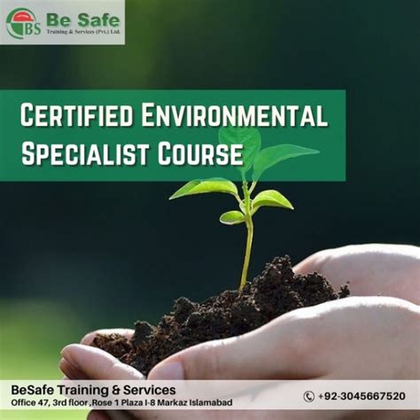 Certified Environmental Specialist Course Be Safe Training And Services