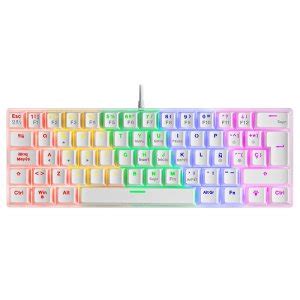 MARSGAMING Mars Gaming MK60 Biała mechaniczna klawiatura do gier FRGB