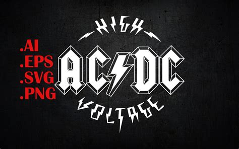 ACDC High Voltage SVG Etsy UK