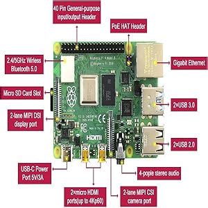 Raspberry Pi Model B Gb Ram Ddr Bit Soc Ghz Single Board