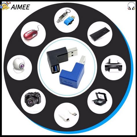 Aimee Laptop Pc Connector Extension Coupler Adapter Plug Right Left