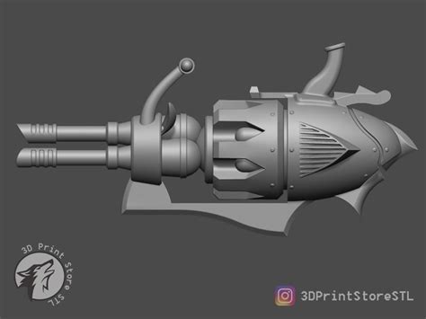 Jinx Minigun Lol League Of Legends Fan Art 3d Model 3d Printable