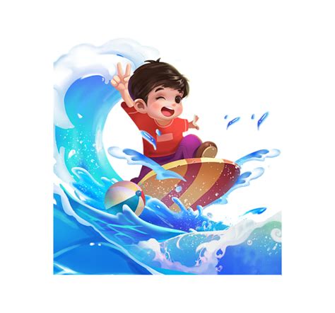 冲浪水花 水 Png素材