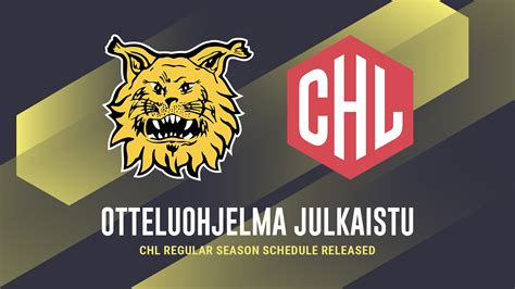Chln Runkosarjan 2023 2024 Otteluohjelma Julkistettu Tampereen Ilves