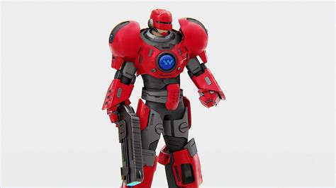 Cyber Soldier Nemo Rigged 3d Model Rigged Cgtrader