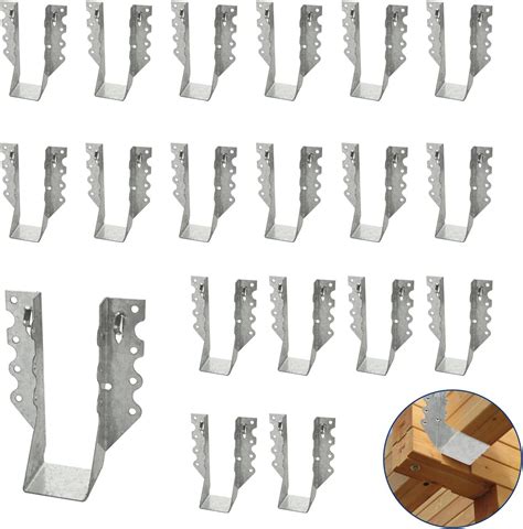 25pcs 2x6 Joist Hanger 18 Gauge Galvanizing Face Mount