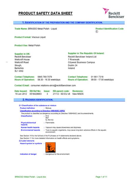 Brasso Metal Polish Liquid Pdf Pdf Working Conditions