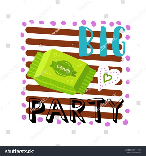 Candy Green Wrapper Against Background Chocolate Stock Vector Royalty Free 1271116537