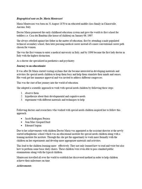 Module 1 Assignment Pdf Montessori Education Behavioural Sciences