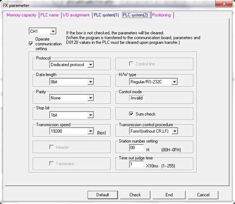 C Rs232 Communication Protocol Mitsubishi Fx3g Plc Stack Overflow