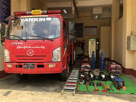 ရန်ကင်းမြို့နယ် မီးသတ်ဦးစီးဌာနတွင် မုန်တိုင်းအန္တရာယ်ကြိုတင်ကာကွယ်ရေး