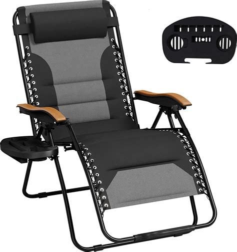 Hxuler Zero Gravity Chairs Oversized Patio Recliner Chair Padded