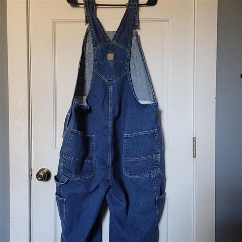 Vintage Berne Denim Bib Overalls Used Condition 34x28 Depop
