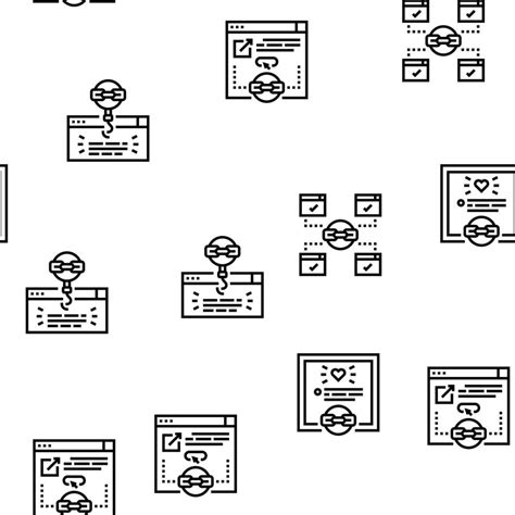 Link Building And Optimization Vector Seamless Pattern 18856025 Vector
